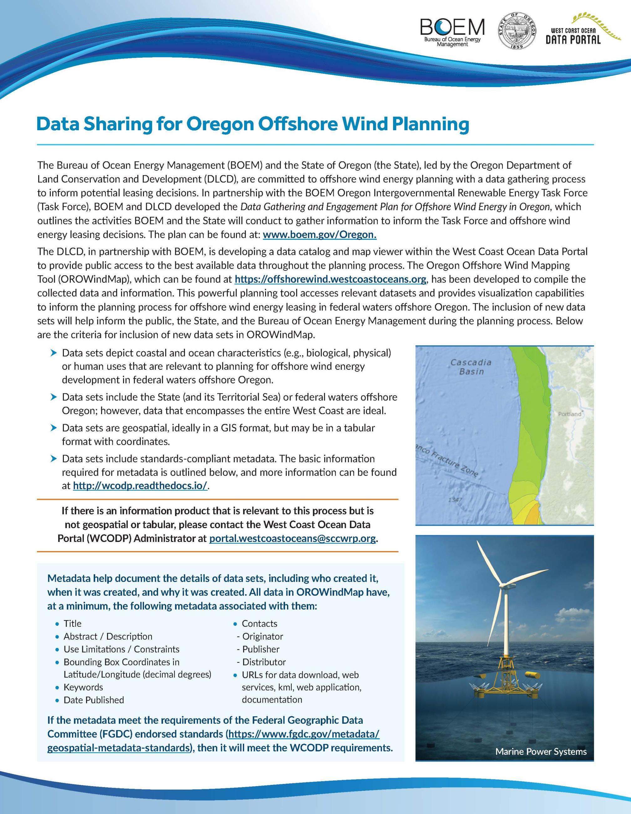 Oregon Wind Energy Areas | Bureau of Ocean Energy Management