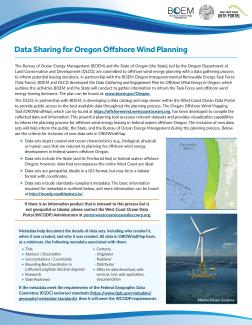 Oregon Wind Energy Areas | Bureau of Ocean Energy Management