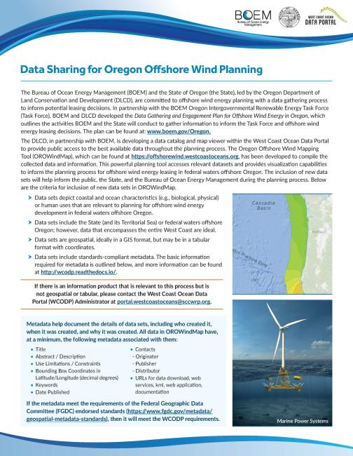 Oregon Wind Energy Areas | Bureau of Ocean Energy Management