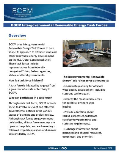 Fact Sheets | Bureau of Ocean Energy Management